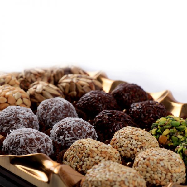خرید ترافل خرمایی برنا بسته 24 عددی - زرین خرما